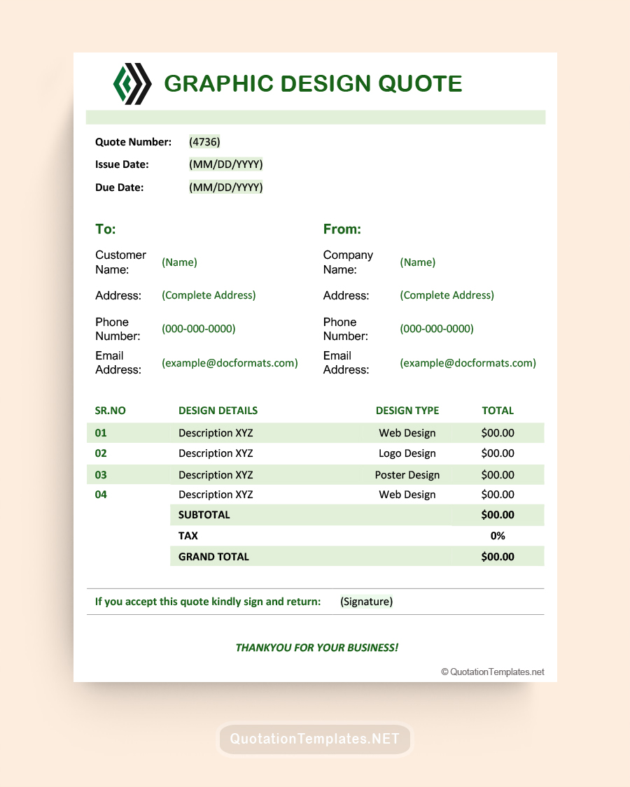 Free Graphic Design Quote Templates - Word | Excel | PDF | Google Docs ... Free Graphic Design Quote Templates - Word | Excel | PDF | Google Docs ...