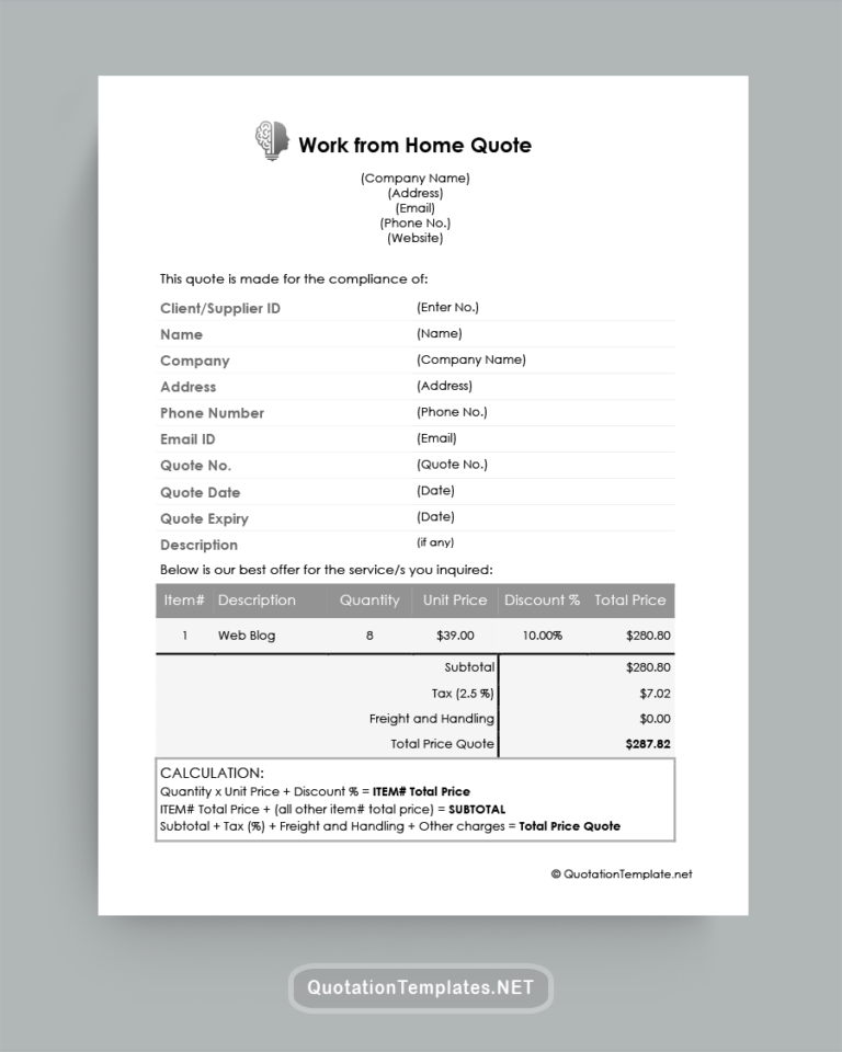 CCTV Camera Quote Template - BRN - 220831 – Quote Templates